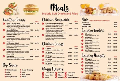 Menu - Chicken House